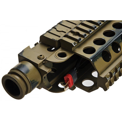 A&K x SP Systems Custom FN Licensed MK46 Mod.1 Light Machine Gun (Black, Battle Worn, Battle ...